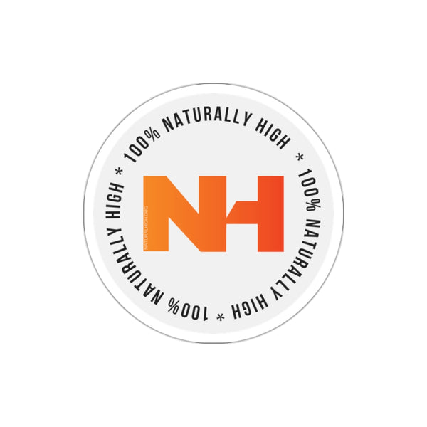 100% Naturally High Round Sticker – Natural High